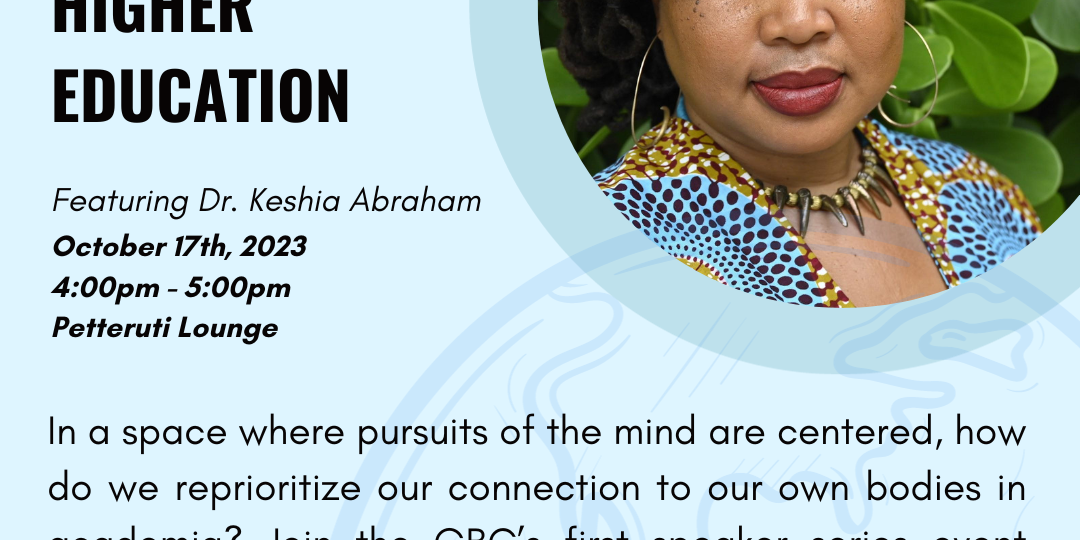 Bringing Back the Body in Higher Education | Events | Brown University
