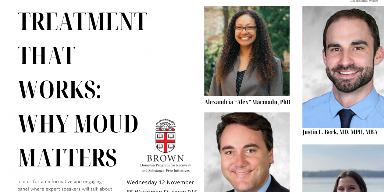 Treatment That Works: Why MOUD Matters | Events | Brown University