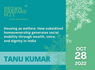 Tanu Kumar — Housing as welfare: How subsidized homeownership generates ...