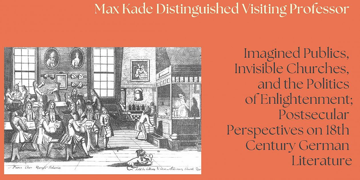Lecture: Max Kade Distinguished Visiting Professor Daniel Weidner ...